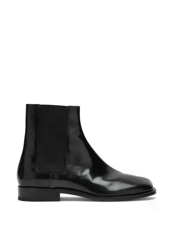 MAISON MARGIELA Tabi Leather Chelsea Boots - Black