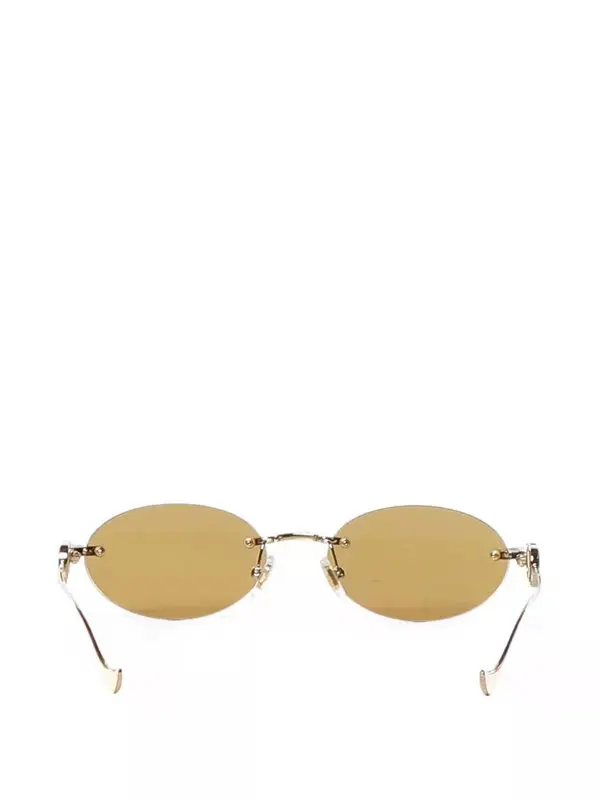 Valentino Garavani Vlogo Oval-frame Sunglasses