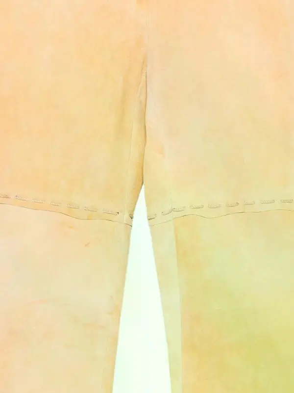 Dolce & Gabbana 2000s Suede Trousers With Whipstitch Detailing