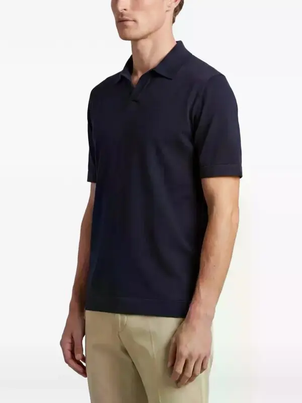 DRUMOHR Frosted Short-sleeve Polo Shirt