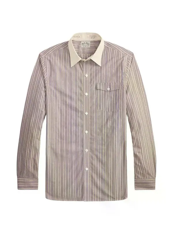 Ralph Lauren Striped Collared Long-sleeve Shirt