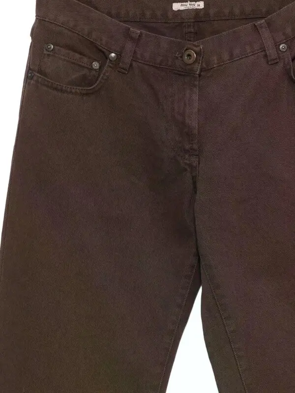 Miu Miu Cotton Flared Jeans