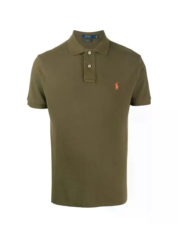 Polo Ralph Lauren Embroidered-logo Cotton Polo Shirt - Green