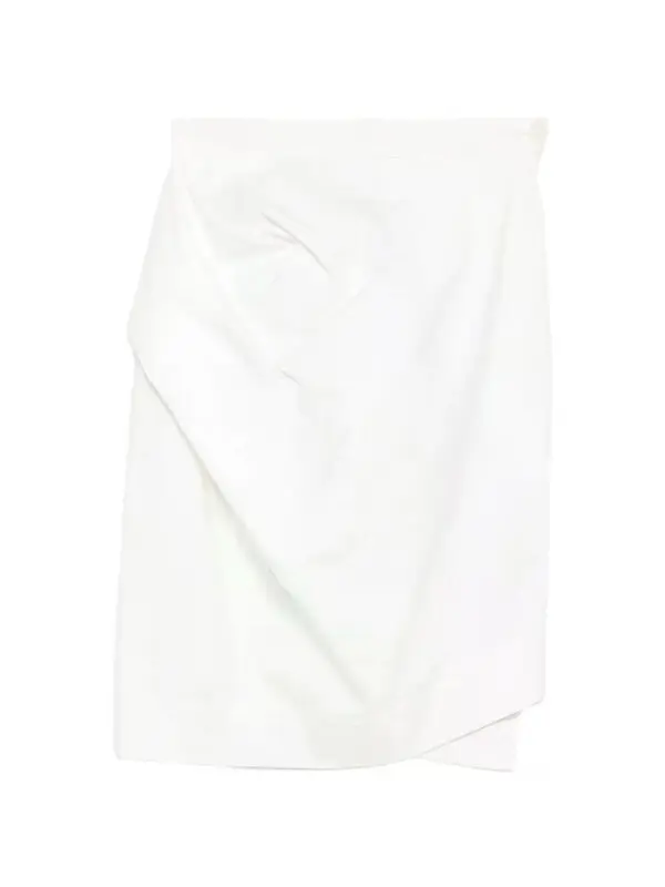 VIVIENNE WESTWOOD 2010s Anglomania Draped Wrap Asymmetric Skirt - White