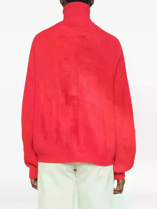 Malo Ribbed-knit Half-zip Sweater