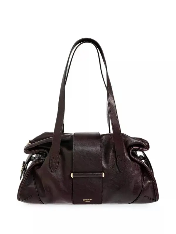 JIMMY CHOO Medium Bar Leather Duffle Bag