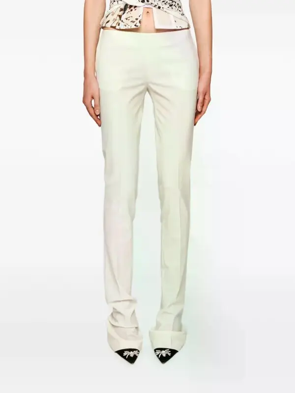 Blumarine Concealed-fastening Slim-fit Trousers