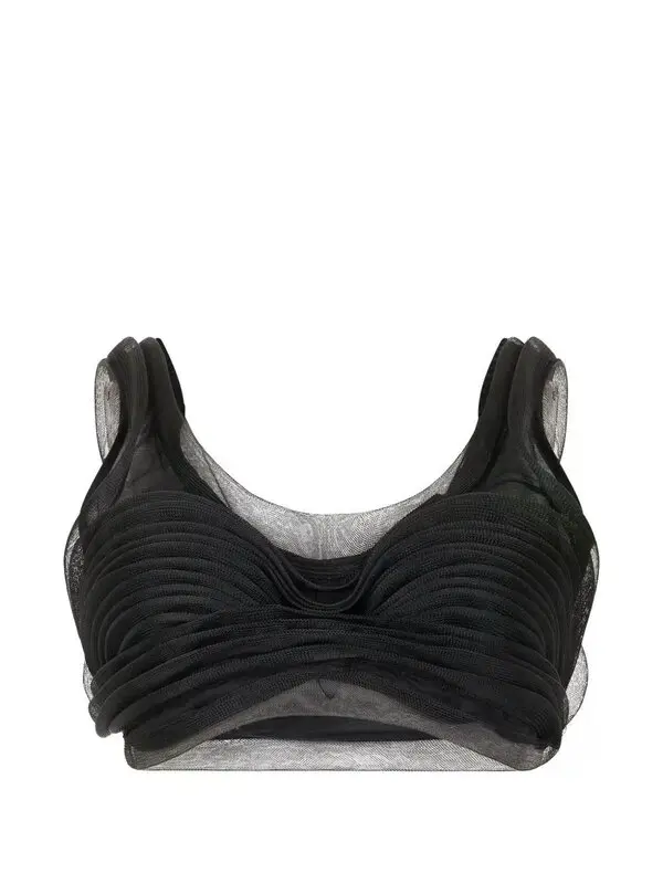 Alberta Ferretti Gathered Silk Top