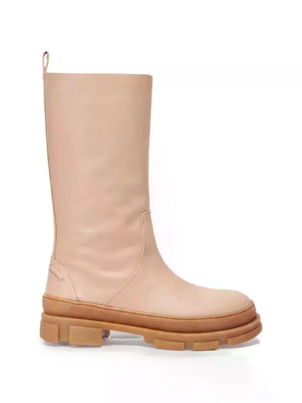 BETTINA VERMILLON Marie Lug-sole Boots - Neutrals