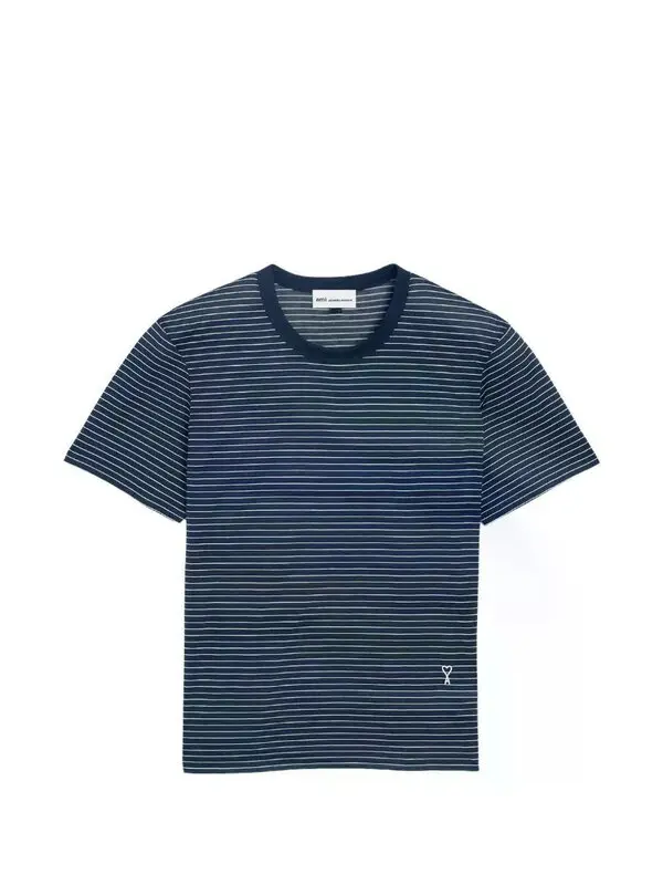 AMI Paris De Coeur Striped T-shirt