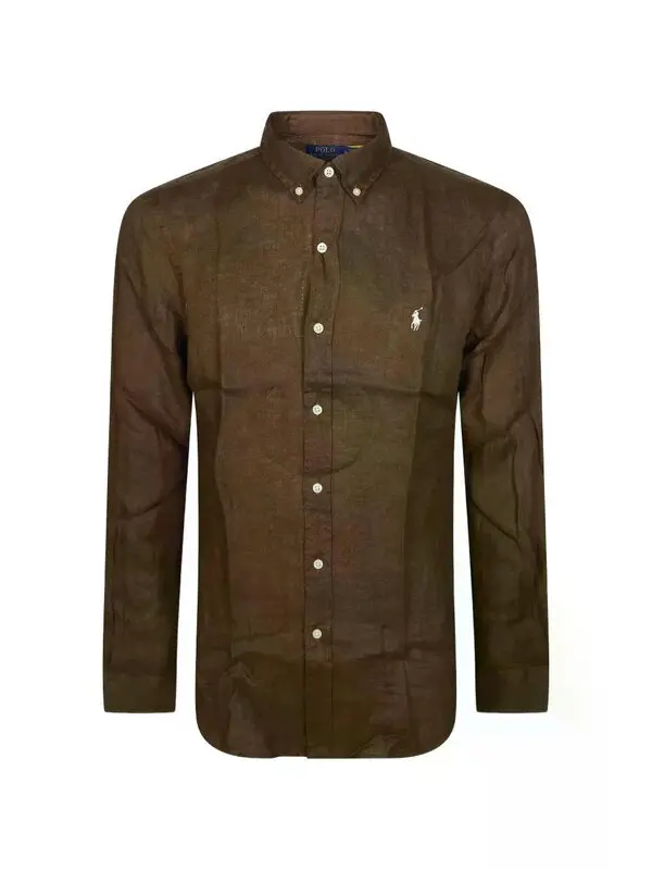 Polo Ralph Lauren Embroidered-logo Linen Shirt