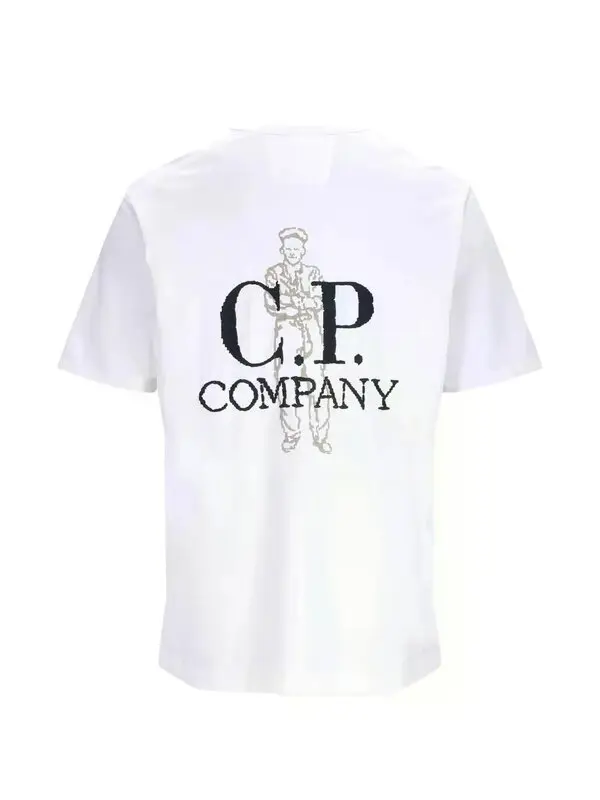 C.P. COMPANY Logo-embroidered Crew-neck T-shirt