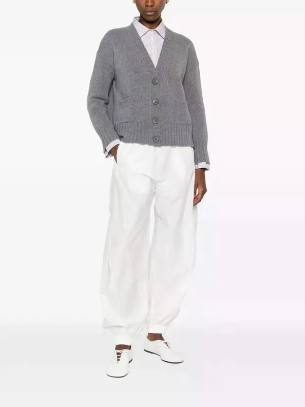 BASE V-neck Cardigan With Button Fastening