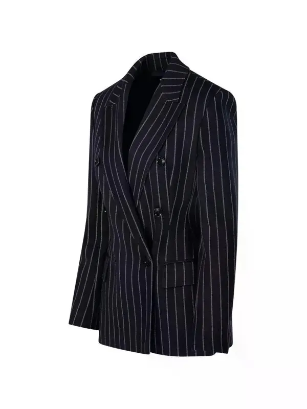 Max Mara Pinstripe Double-breasted Blazer
