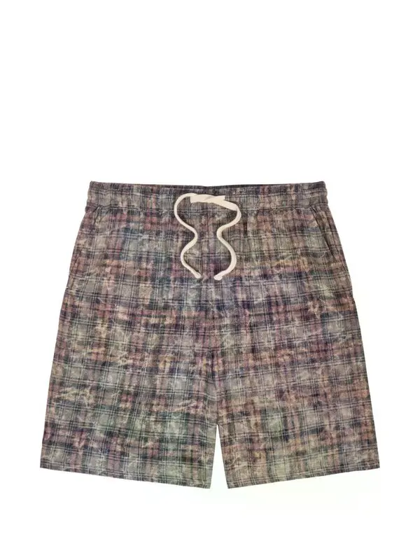 PICANTE Rocco Check-pattern Drawstring Shorts