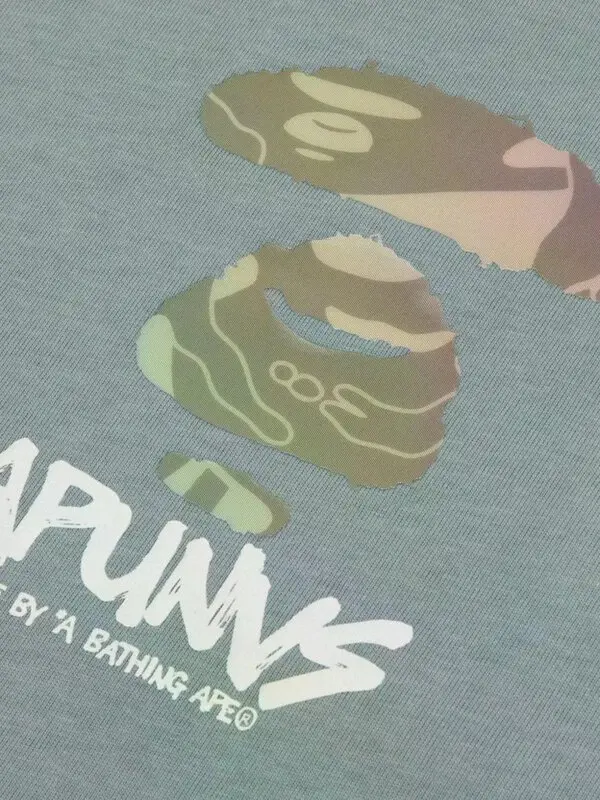 AAPE BY *A BATHING APE Moonface Logo-print T-shirt