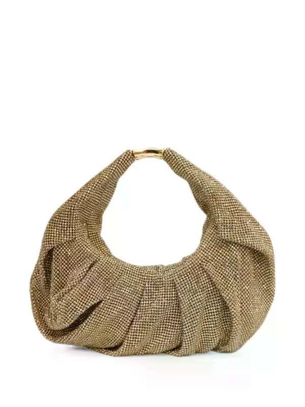 Benedetta Bruzziches Yennifer Crystal-embellished Shoulder Bag - Gold