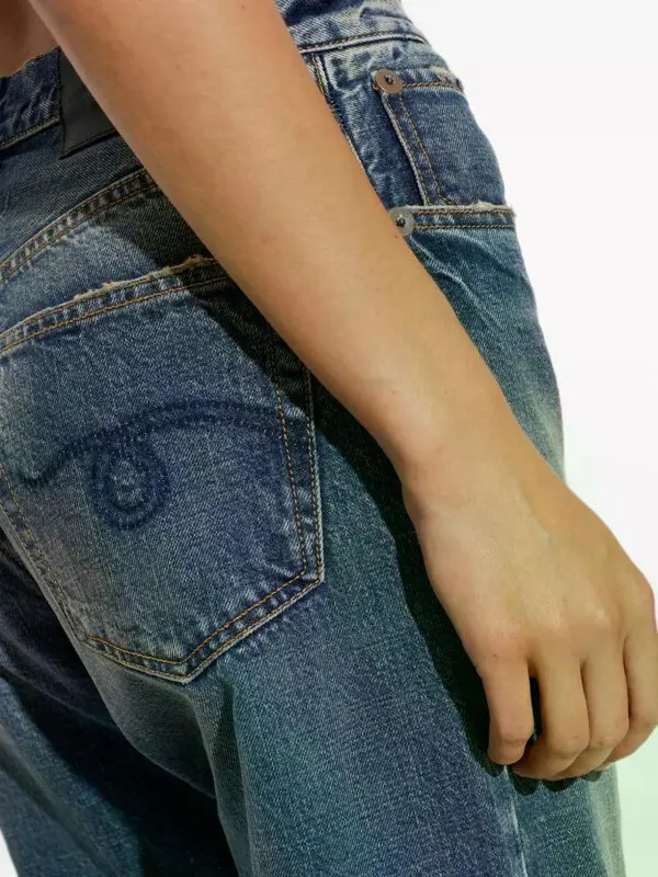 R13 Faded Wide-leg Jeans