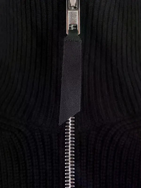 MAISON MARGIELA Ribbed-knit Zip-up Jacket