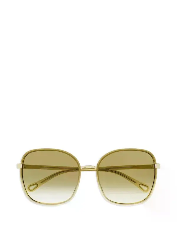 Chloé Oval-frame Sunglasses - Neutrals