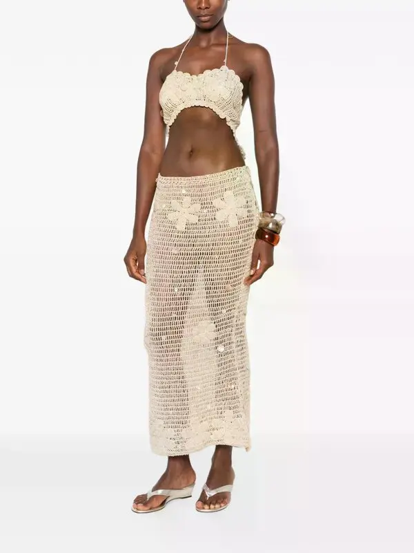 ASTA RESORT Charlotte Crochet Maxi Skirt