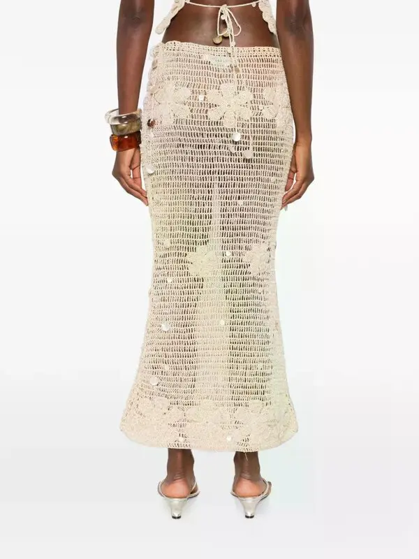 ASTA RESORT Charlotte Crochet Maxi Skirt