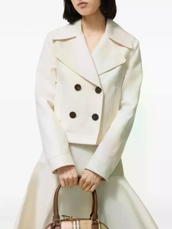 Burberry Cropped Cotton Jacket