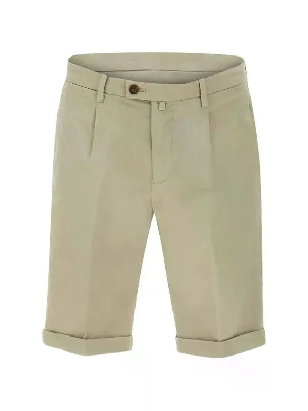 BRIGLIA 1949 Turn-up-hem Shorts - Neutrals