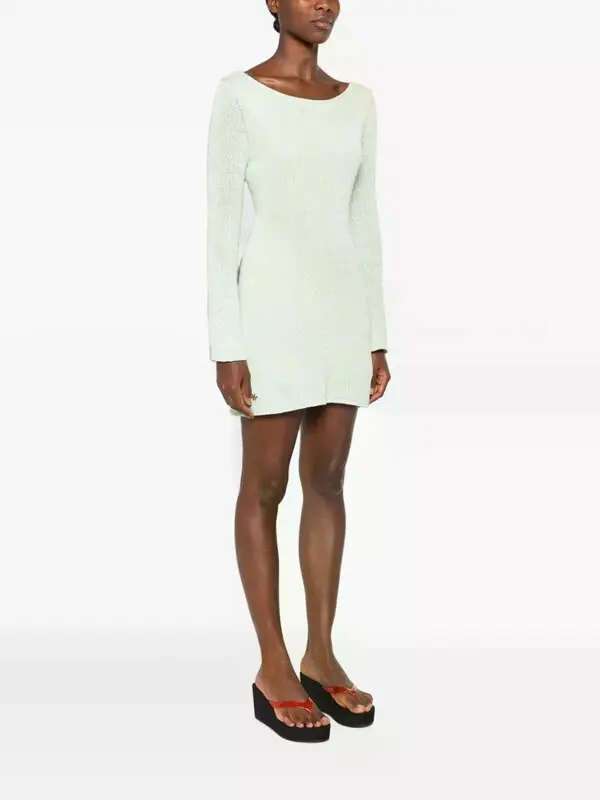 ASTA RESORT Maya Sequin-embellished Mini Dress - Green