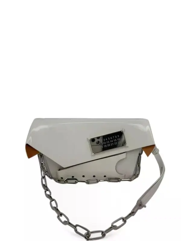 MAISON MARGIELA Snatched Patent Leather Shoulder Bag