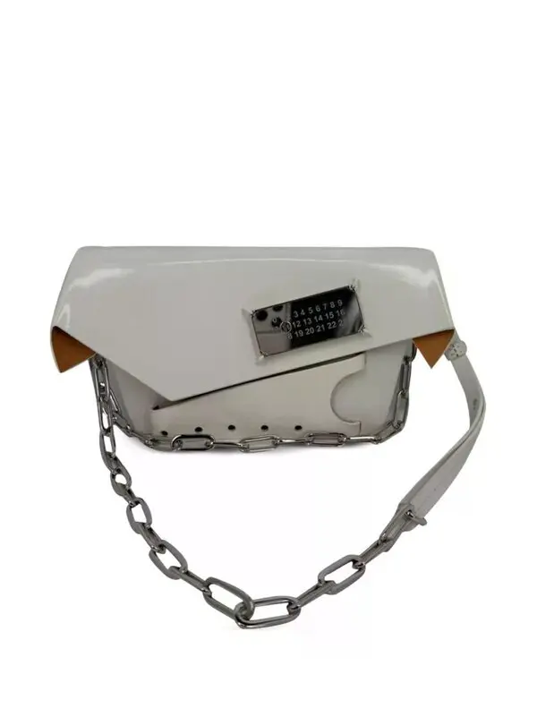 MAISON MARGIELA Snatched Patent Leather Shoulder Bag