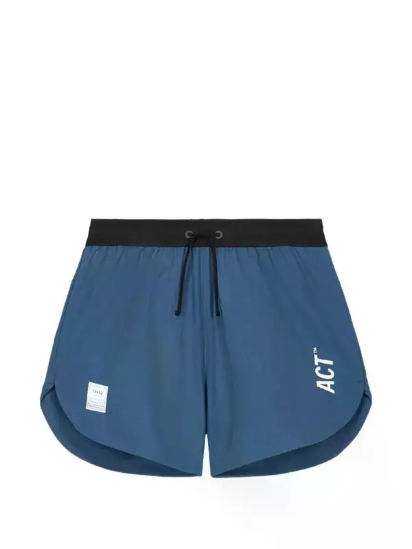 ACT RUNNING Shelllight Drawstring Running Shorts - Blue