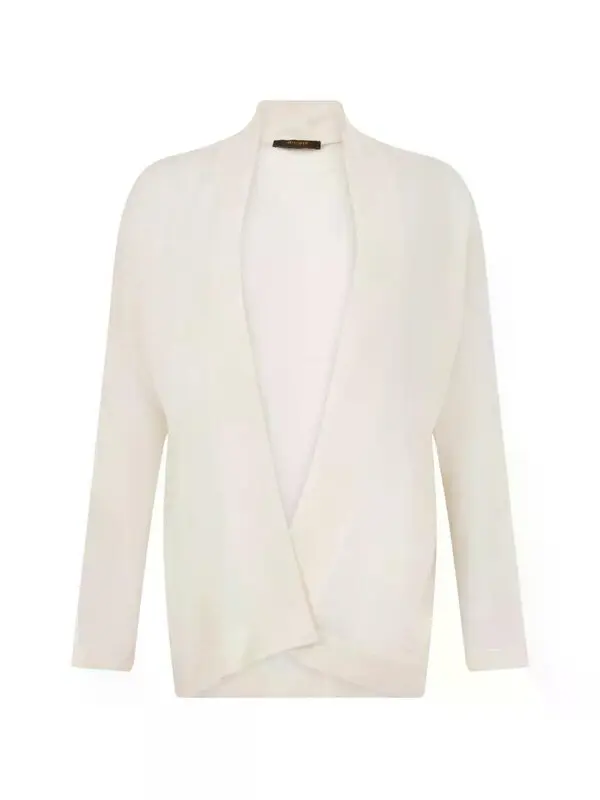 MOORER Fine-knit Open-front Sweater