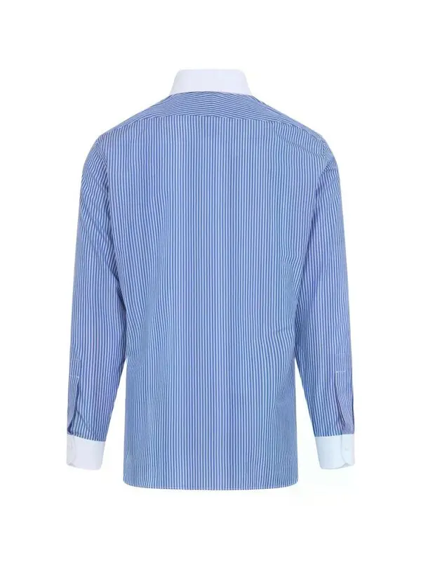 TOM FORD Vertical-stripe Shirt - Blue