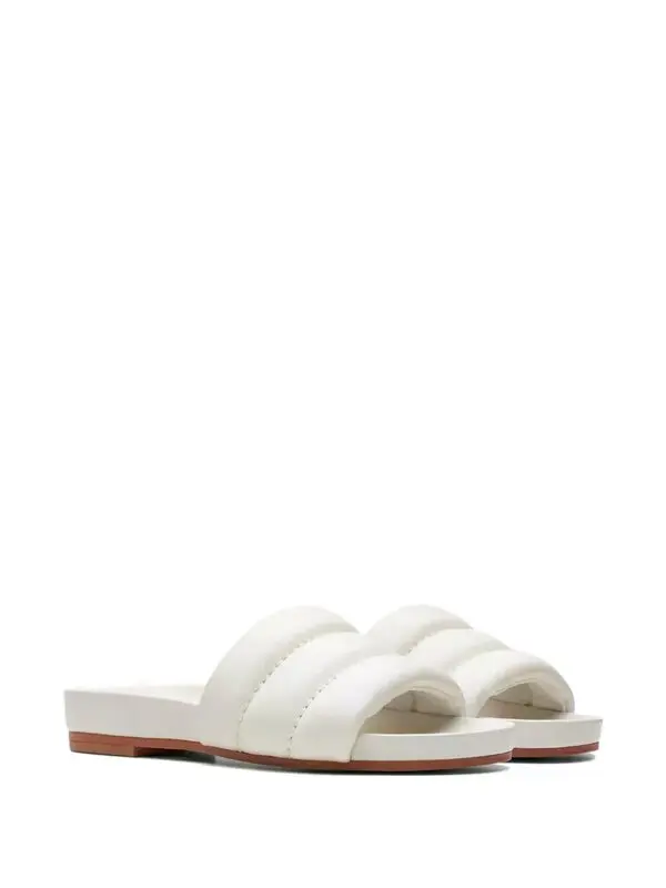 Clarks Pure Soft Padded Sandals - Neutrals