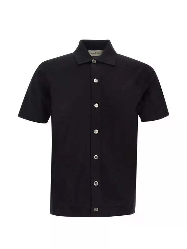 DELLA CIANA Short-sleeve Cotton-knit Shirt