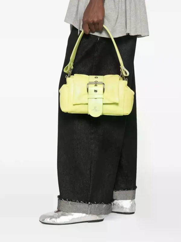 VIVIENNE WESTWOOD Hazel Treasure Leather Shoulder Bag - Yellow
