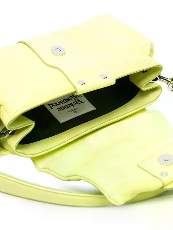 VIVIENNE WESTWOOD Hazel Treasure Leather Shoulder Bag - Yellow