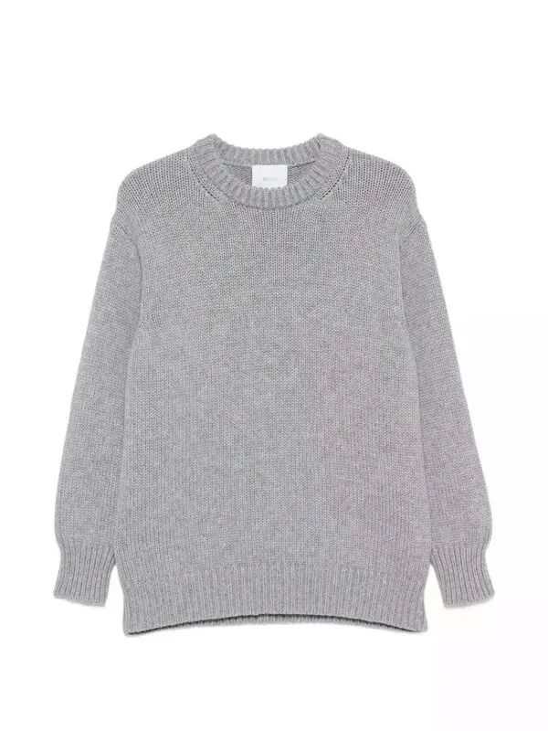 Malo Ribbed-knit Crew-neck Sweater - Grey