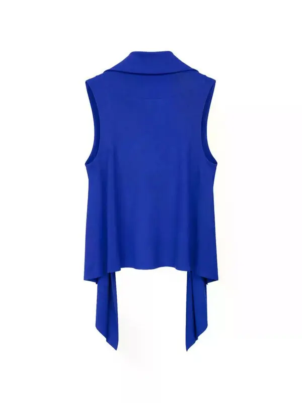 Alberta Ferretti Draped Open-front Top