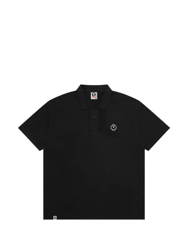AAPE BY *A BATHING APE Aapenow Spades Logo-patch Polo Shirt