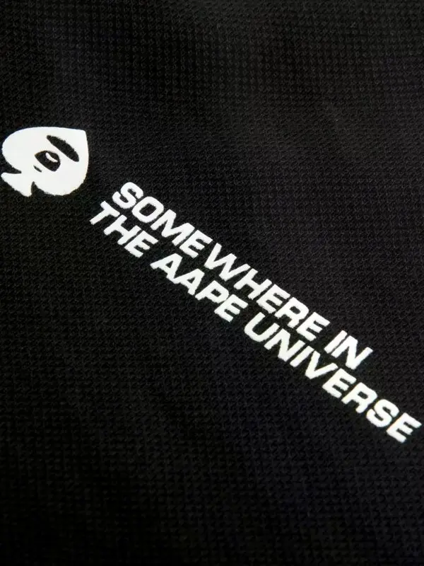 AAPE BY *A BATHING APE Aapenow Spades Logo-patch Polo Shirt