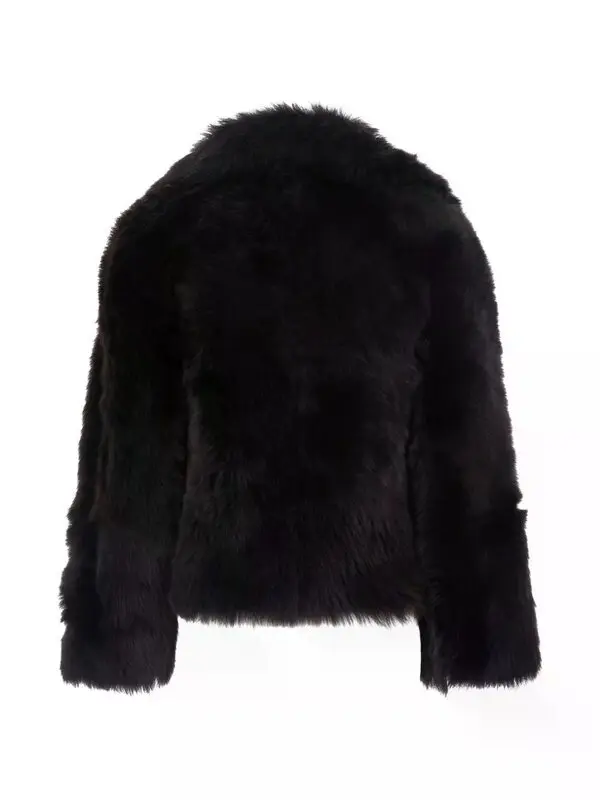 BLANCHA Toscana Shearling Long-sleeve Jacket - Brown