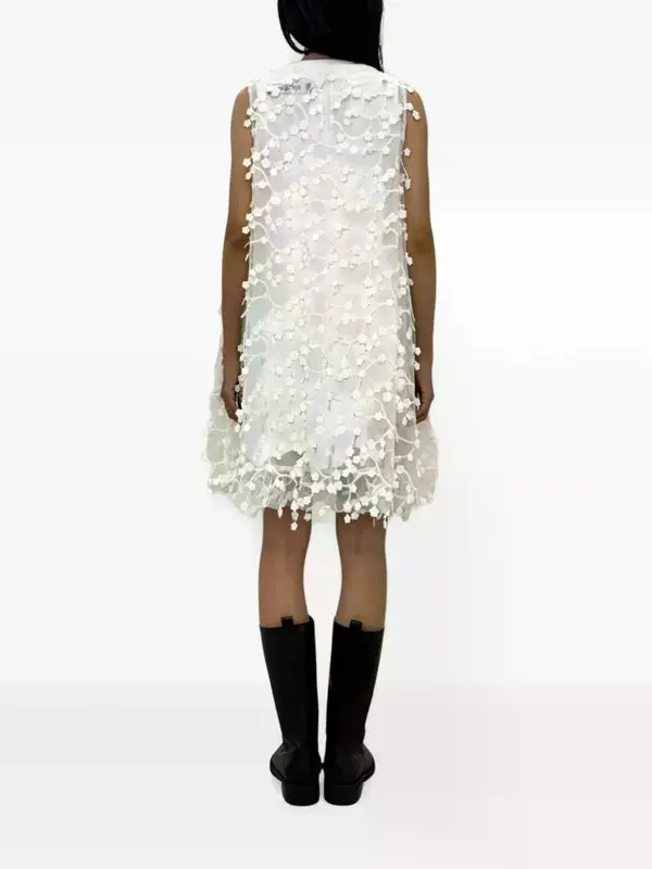 ÉPINGLER Embroidered Jacquard Mini Dress