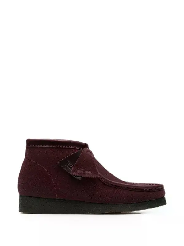 Clarks Wallabee Suede Boots - Purple