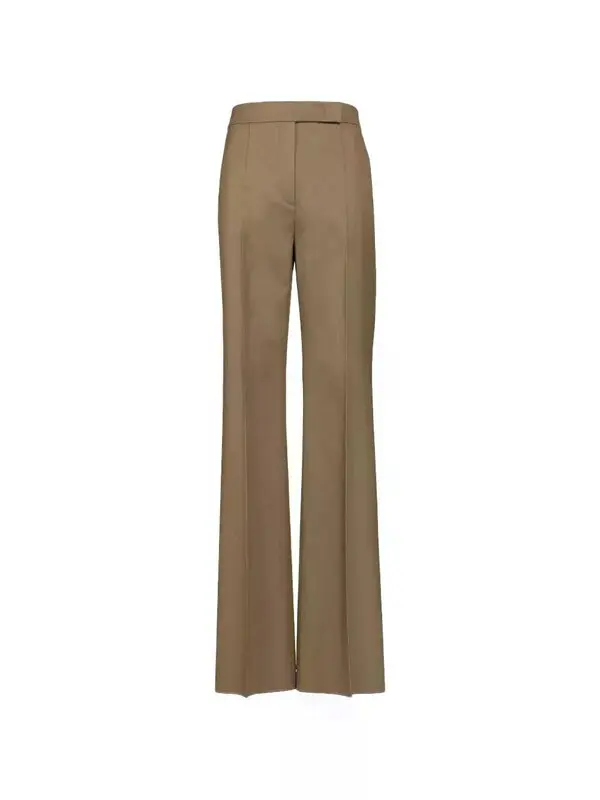 Max Mara Gabardine Pressed-crease Trousers