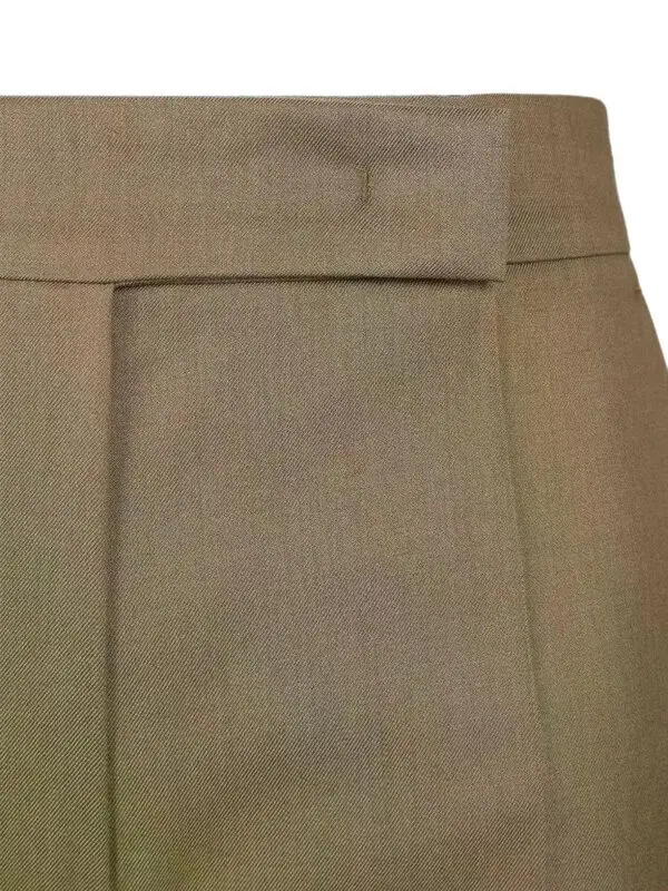 Max Mara Gabardine Pressed-crease Trousers