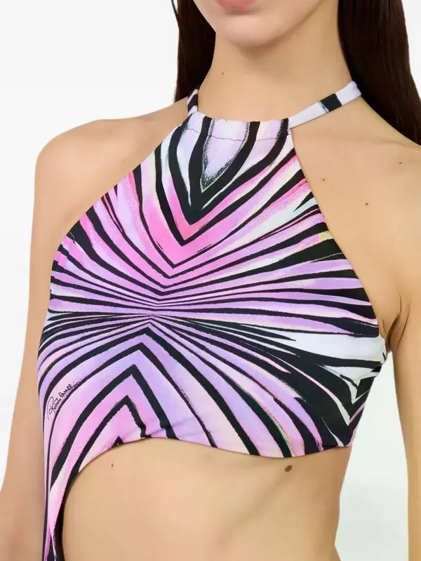 Roberto Cavalli Cut-out Halterneck Mini Dress