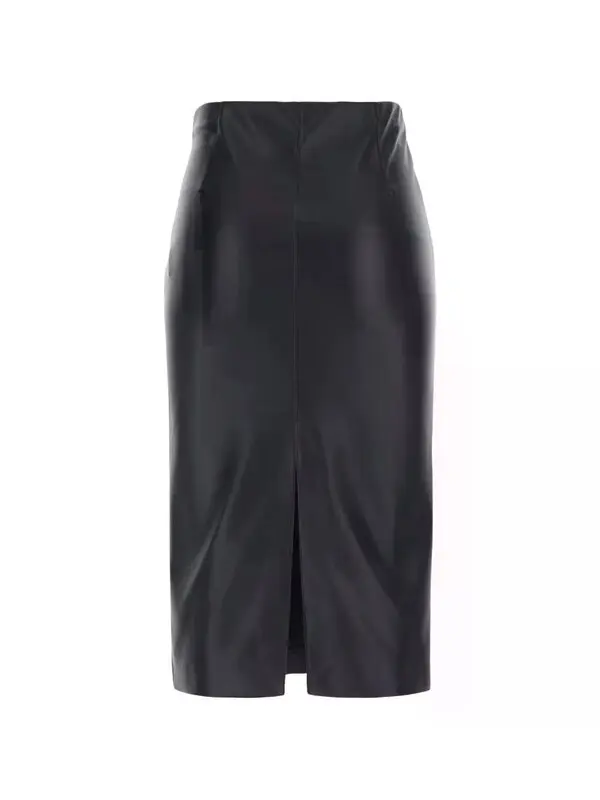 JUCCA Concealed-fastening Rear-slit Midi Skirt