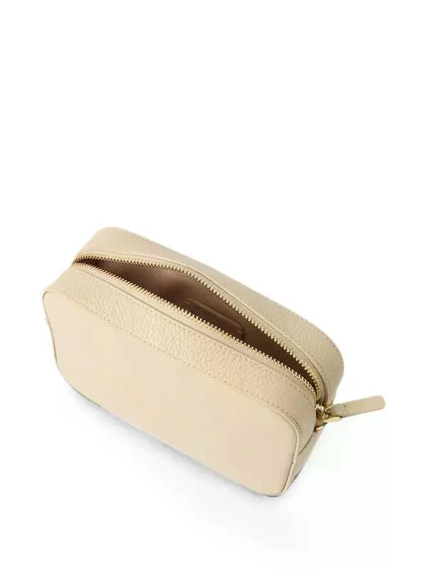 COCCINELLE Tebe Grained Leather Shoulder Bag - Neutrals